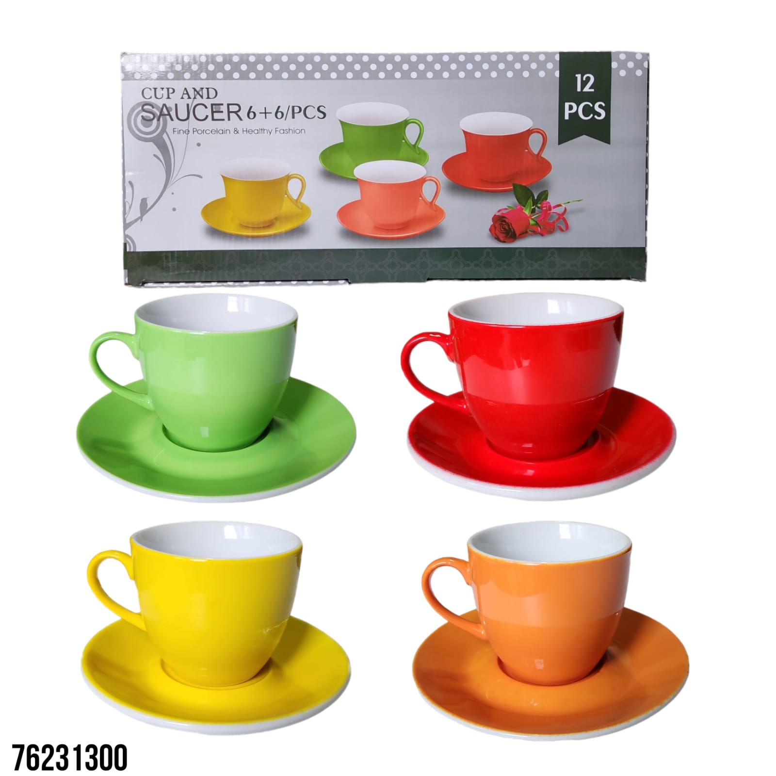 JUEGO DE TAZAS CON PLATOS (12 PZS) – 76231300 – Derek