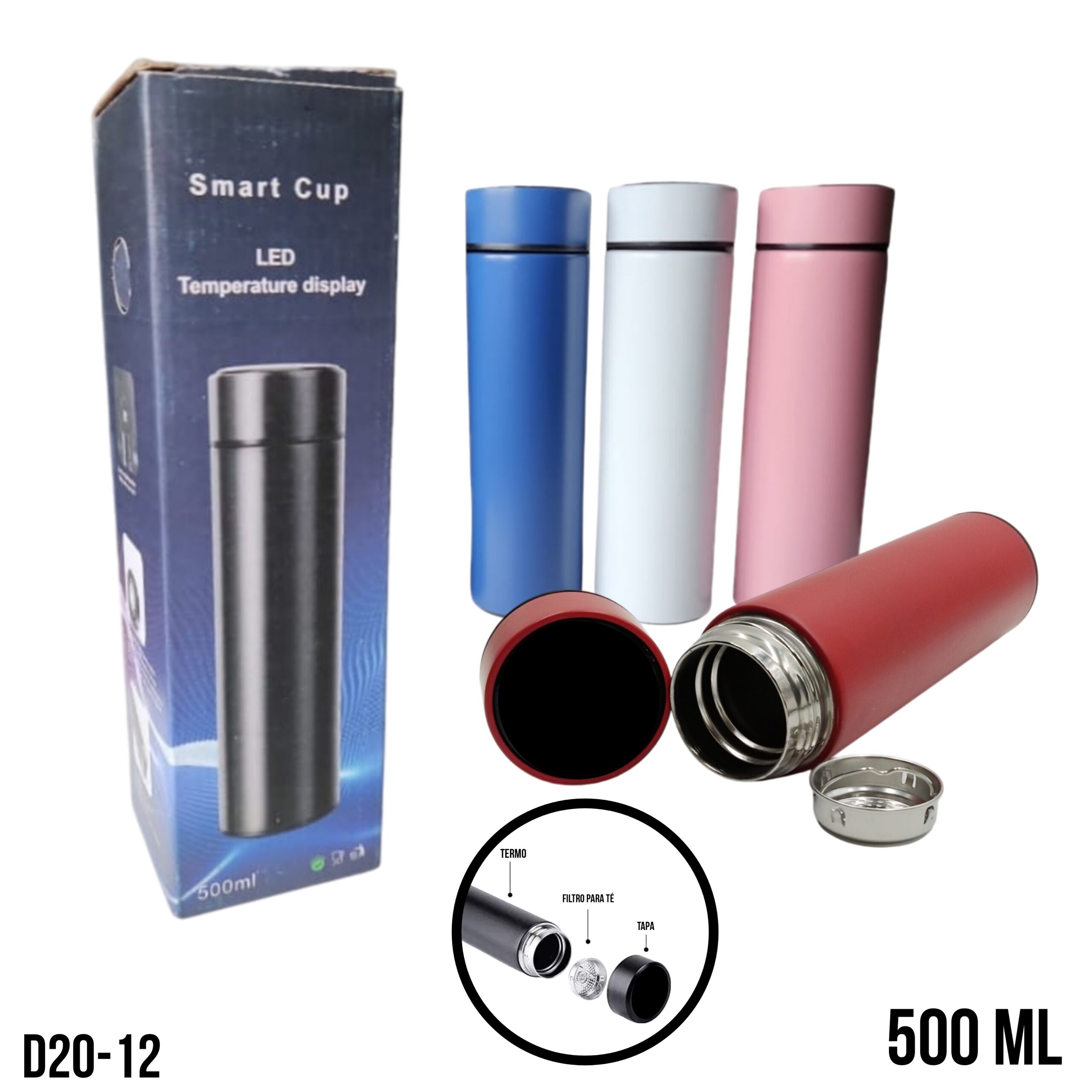 BOTE TERMICO SMART 500ML – D20-12 – Derek