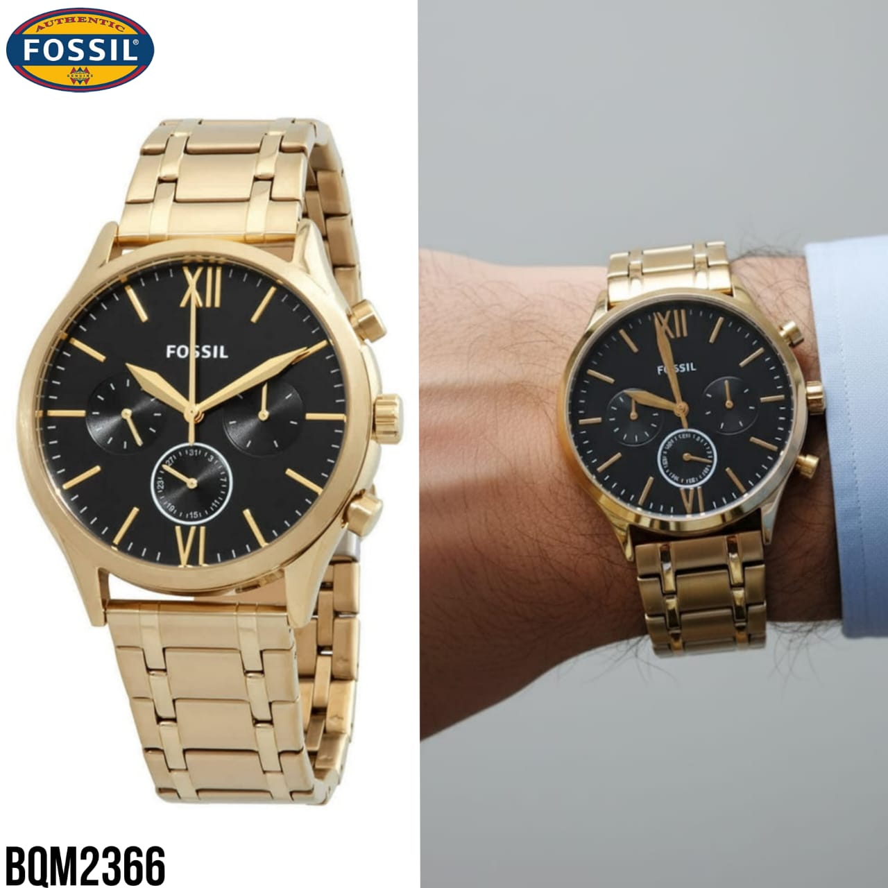 RELOJ FOSSIL PARA CABALLERO – BQM2366 – Derek